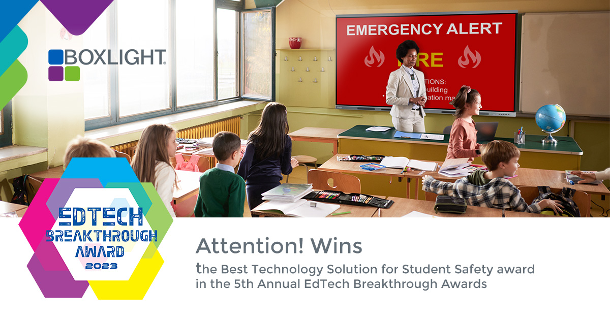 Attention! Wins Best Technology Solution for Student Safety